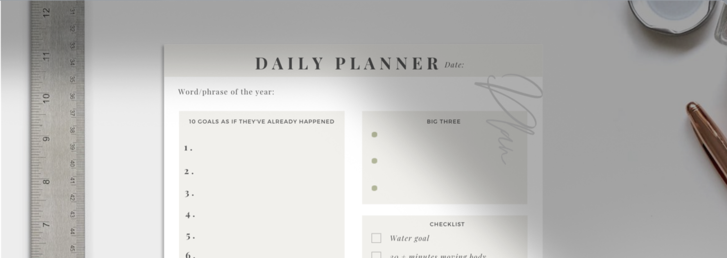 Daily Planner for Creatives, the tool for success. - laurenkrummel.com